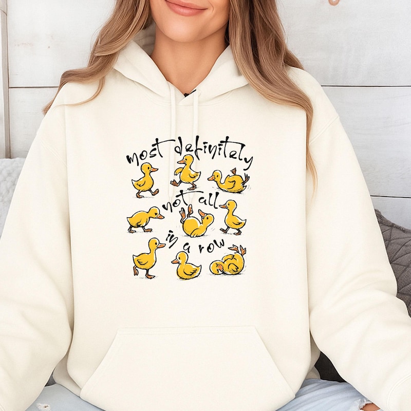 Duck Hoodie With Quote - Etsy UK