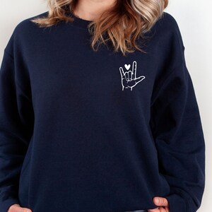 Love Sweatshirt Love Sign Sweater Sign Language Valentines - Etsy
