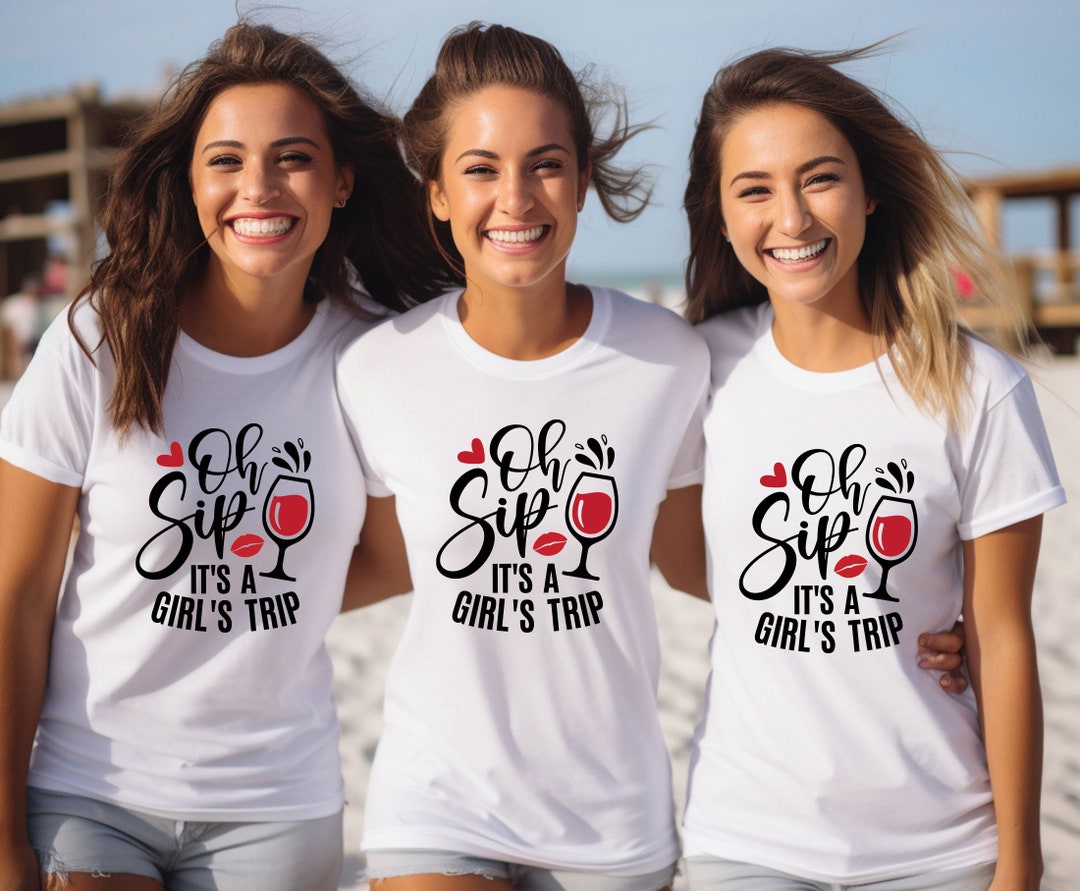 Girls Trip Shirt, Girl's Trip Shirts, Holiday T-shirt, Vacation T Shirt, Girls Weekend Shirt, Oh ...