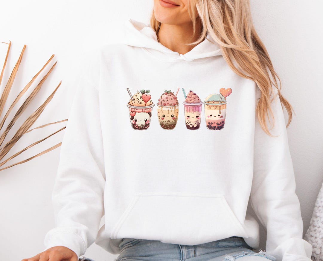 Bubble Tea Hoodie, Bubble Tea Gift, Boba Tea Hoodie, Bubble Tea Lover ...