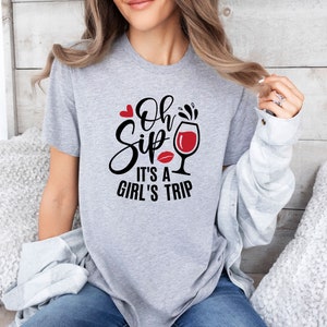 Girls Trip Shirt, Girl's Trip Shirts, Holiday T-shirt, Vacation T Shirt, Girls Weekend Shirt, Oh ...