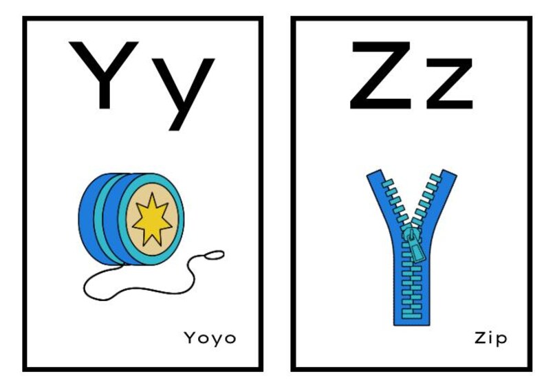 ABC Alphabet Flash Card I Digital Download I Printable - Etsy Australia