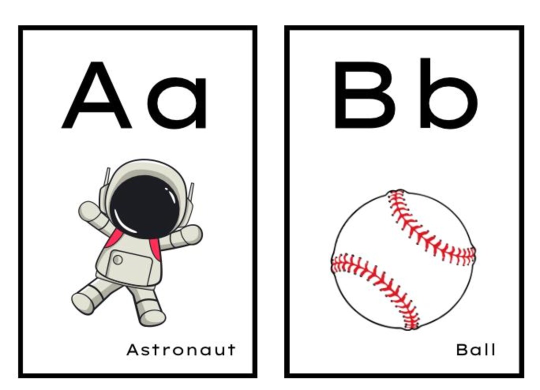 ABC Alphabet Flash Card I Digital Download I Printable - Etsy