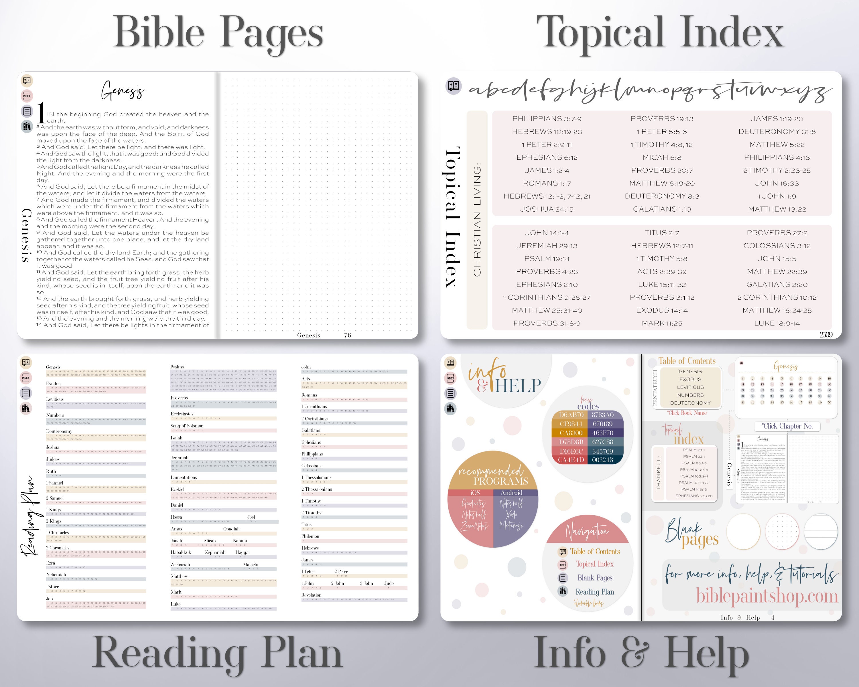 Digital Journaling Bible | KJV | Noted | Bible Journal for Goodnotes ...