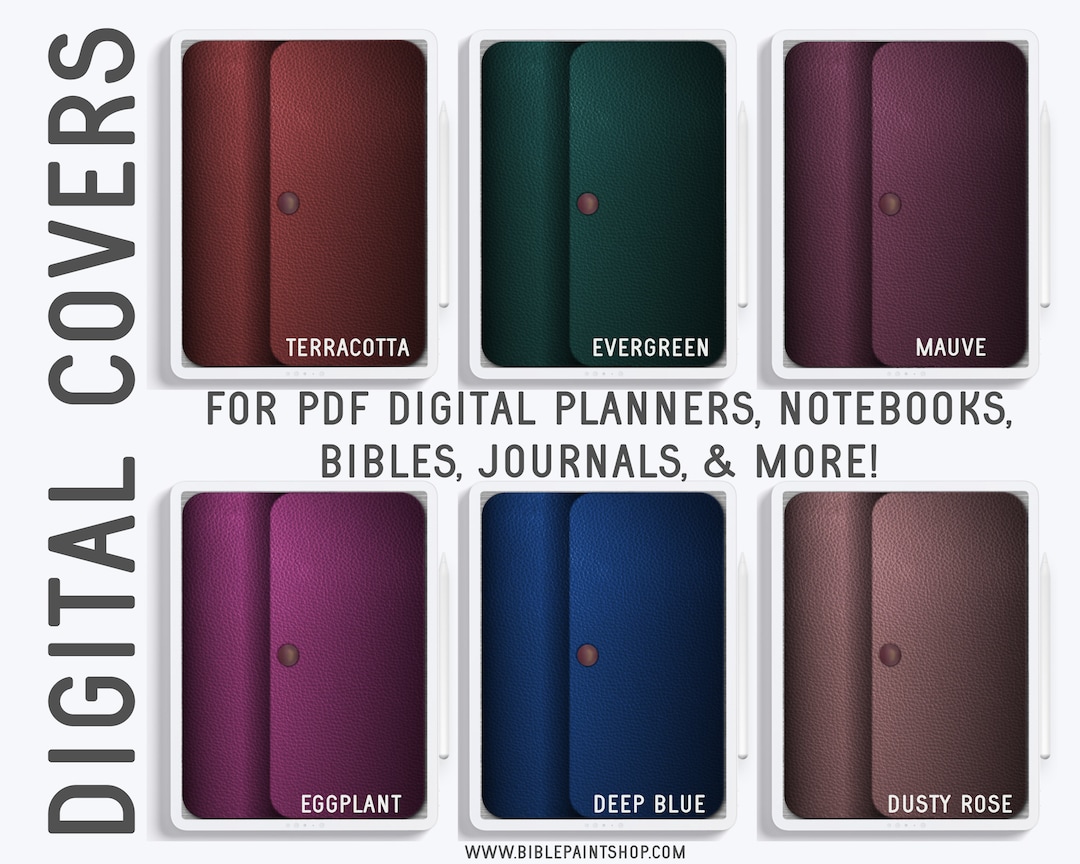 Digital Planner Cover Bundle | Digital Notebook Cover | Digital Bible ...