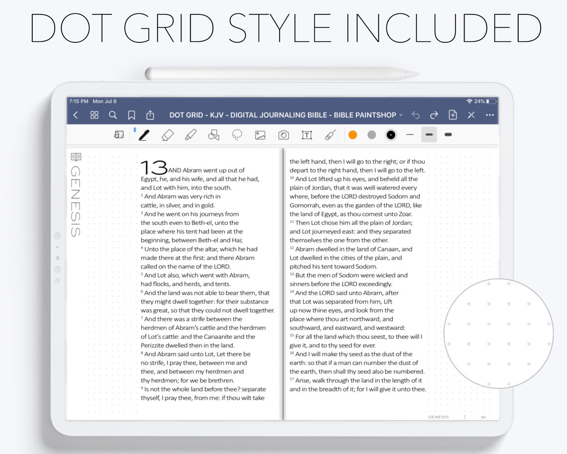 Digital Bible Journal KJV Bible Standard Bible Study - Etsy