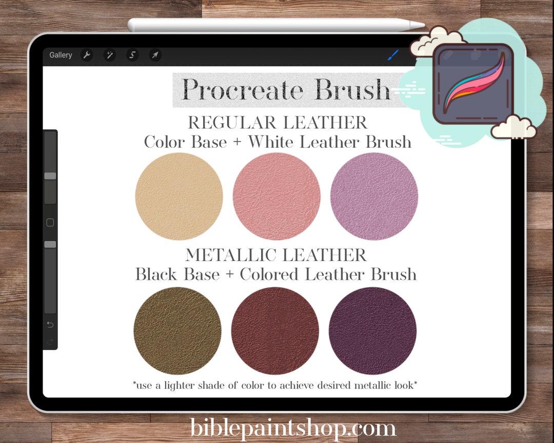 Leather Procreate Brush | Procreate Brushes | Texture Procreate Brush ...