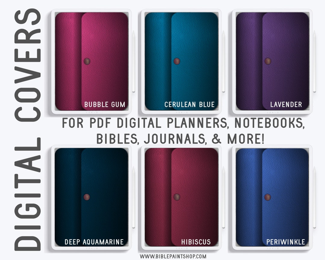 Digital Planner Cover Bundle | Digital Notebook Cover | Digital Bible ...