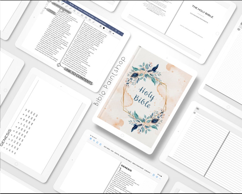 Digital Bible Journal KJV Bible Standard Bible Study - Etsy