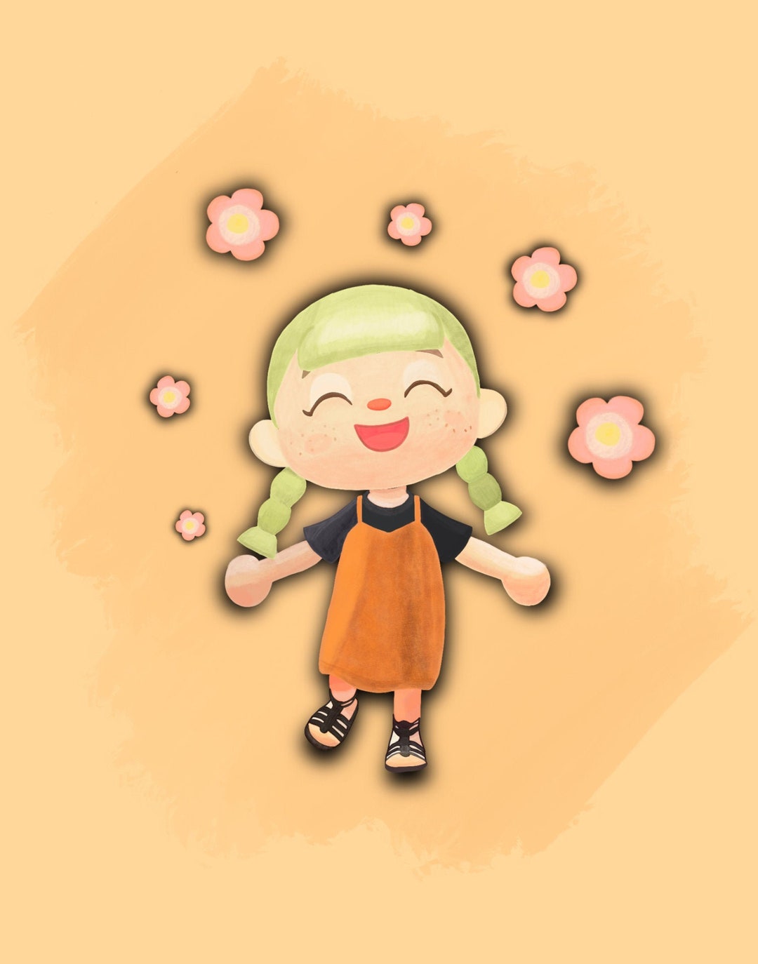 Custom Animal Crossing Villager Drawing [DIGITAL DOWNLOAD] - Etsy