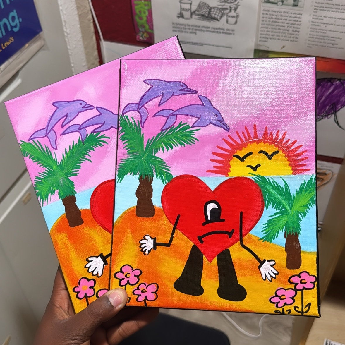 Bad Bunny Painting - Etsy