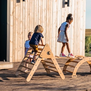 Climbing Montessori Furniture Climbing Gym Wooden Play Set 3 - Etsy