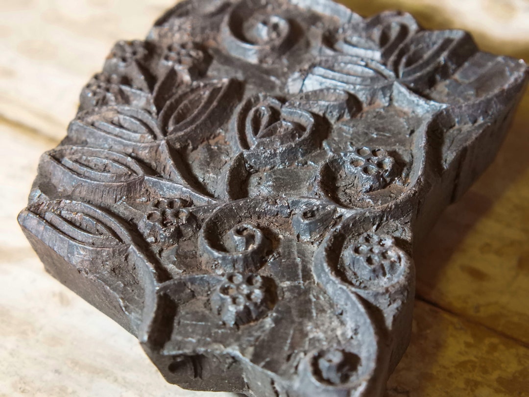 Old Stamp Print Block, Screen Printing, Lithography, Fabric Mold ...