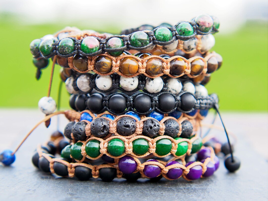 Bracelet With Dalmatian Jasper Cod.brac13 - Etsy