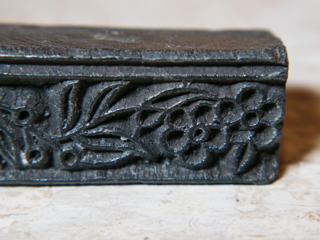 Old Print Block Stamp Cod.ti245 - Etsy