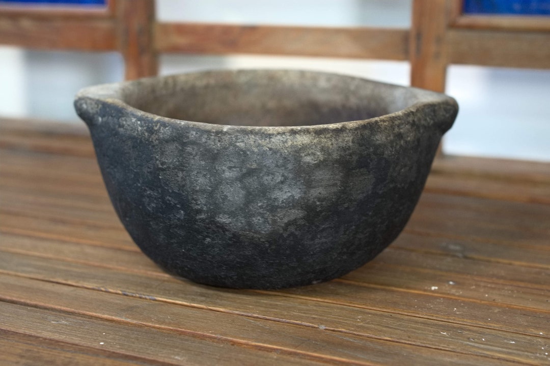 Ancient Indian Soapstone Kalchatti Vasob5 - Etsy