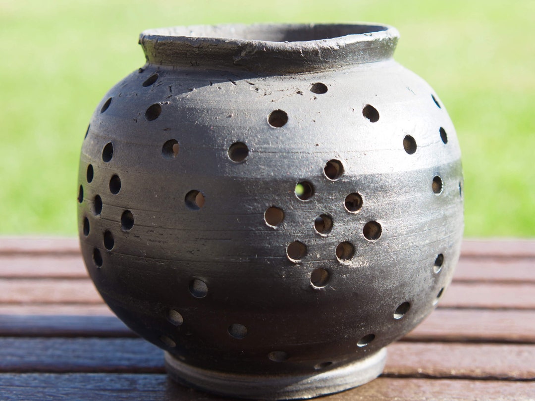 Perforated Terracotta Vase - Etsy
