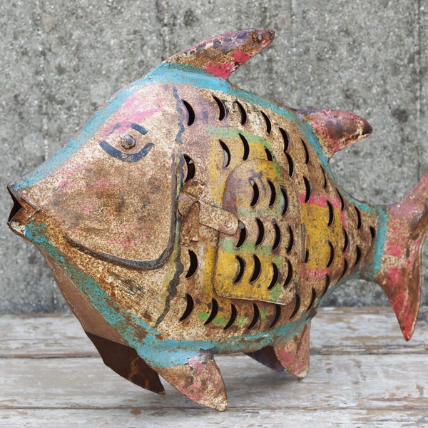 Metal Fish Sculpture - Etsy