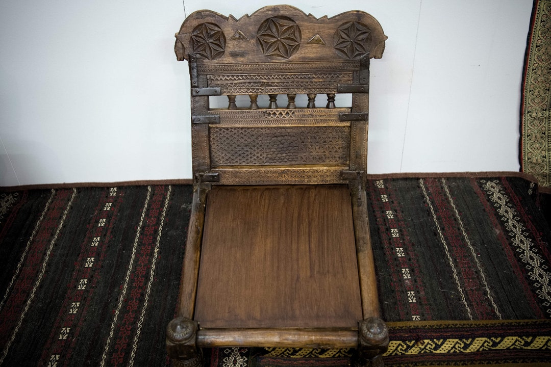 Antique Indian Low Chair Pida Stool SVM21 - Etsy