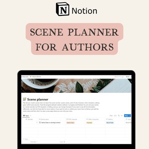 Novel Scene Planner Notion Template, Creative Writing Story Outline ...