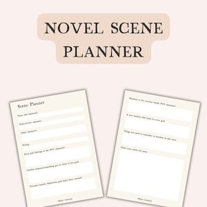 Novel Scene Planner Printable, Novel Outline Template, Writing a Novel ...