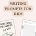 Writing Prompts Bundle for Kids, Fun Story Ideas for Young Writers ...