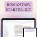 Romantasy Starter Kit With Romance Novel Template and Fantasy Worldbuilding Planner - Etsy