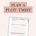 Printable and Digital Plot Twist Worksheet, Plot Planning and Story ...