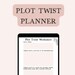 Plot Twist Worksheet, Novel Plotting Planner Printable, Plot Template ...