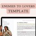 Enemies to Lovers Outline Template for Google Docs, Digital Story ...