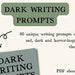 Dark Writing Prompts Ebook, Creative Writing Inspiration for Horror ...