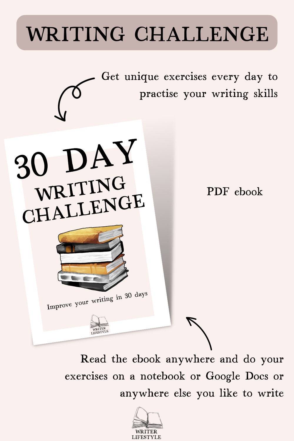 30 Day Writing Challenge With Daily Creative Writing Prompts - Etsy