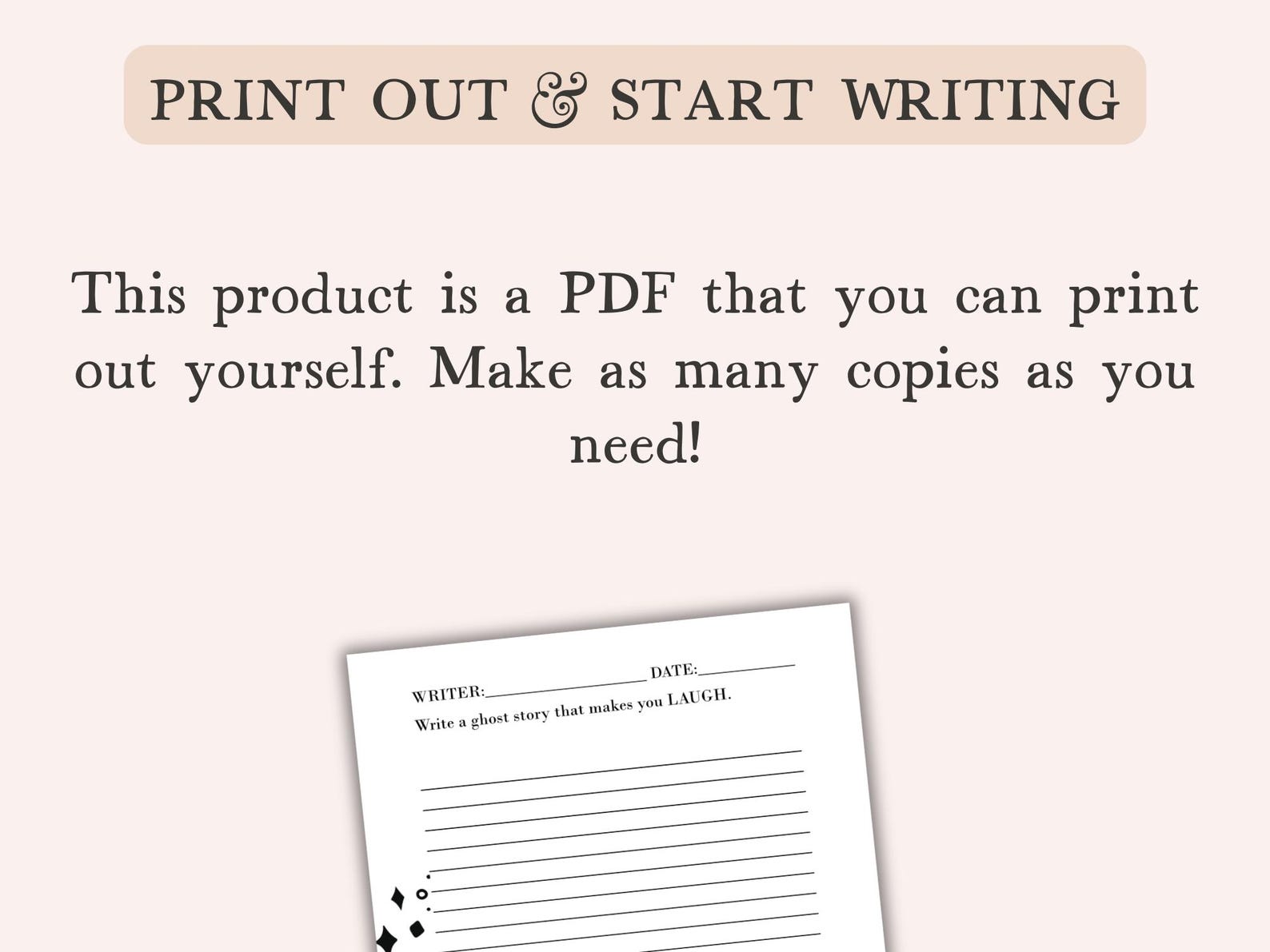 Writing Prompts for Kids PDF, Printable Story Pages for Middle School ...