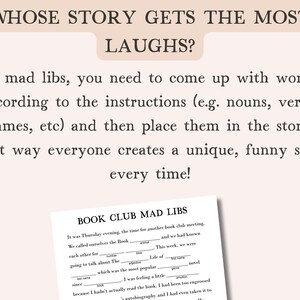 Printable Game Bundle for Book Clubs, Bookworm Party Games, Book Club ...