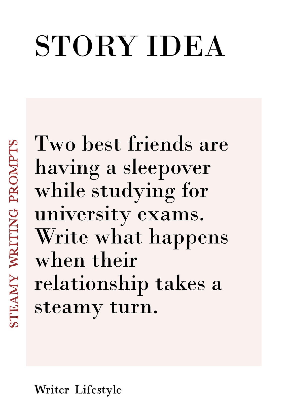 Steamy Romance Writing Prompts, Romantic Writing Inspiration for Adult ...