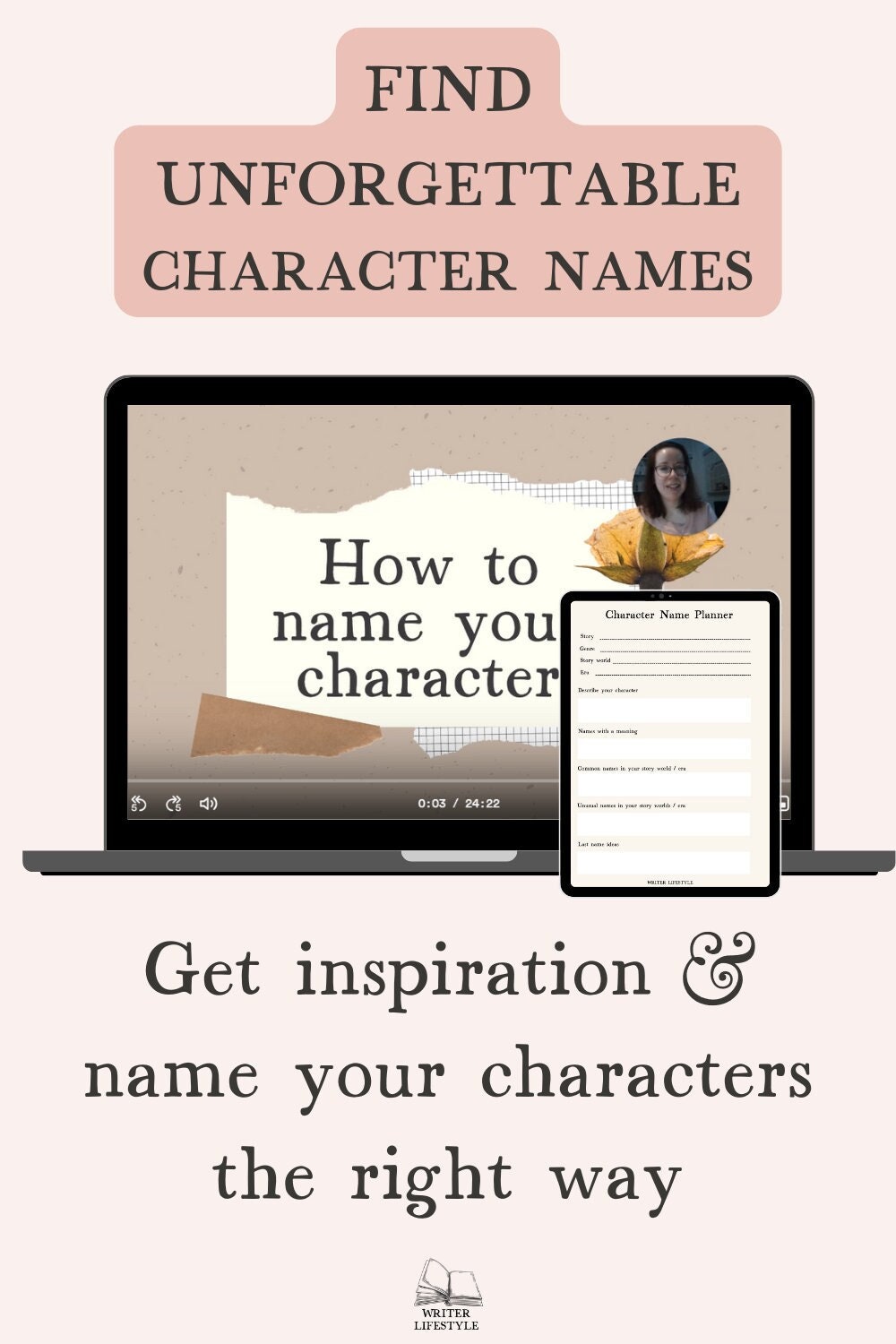 Character Name Video Workshop, How to Name Your Novel Characters ...