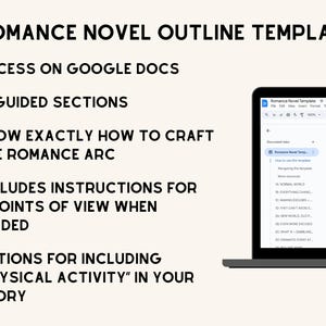 Romance Novel Outline Template for Google Docs, Book Writing Beat Sheet - Etsy