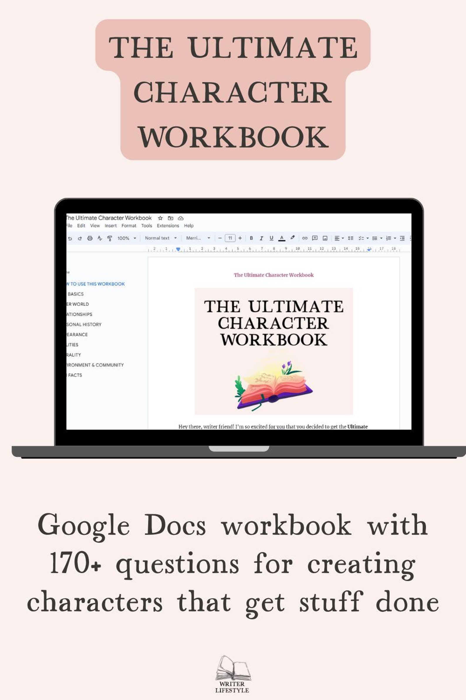 The Ultimate Character Workbook on Google Docs - Etsy