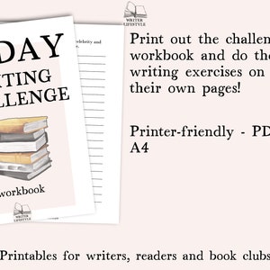 30 Day Writing Challenge With Workbook Daily Creative Writing - Etsy UK