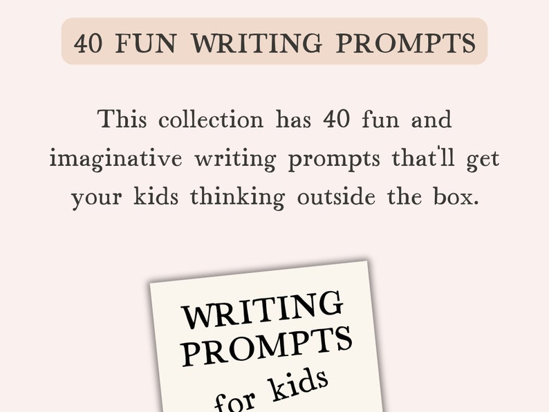 Writing Prompts Bundle for Kids, Fun Story Ideas for Young Writers ...