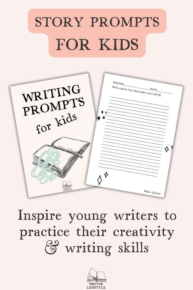 Writing Prompts Bundle for Kids, Fun Story Ideas for Young Writers ...