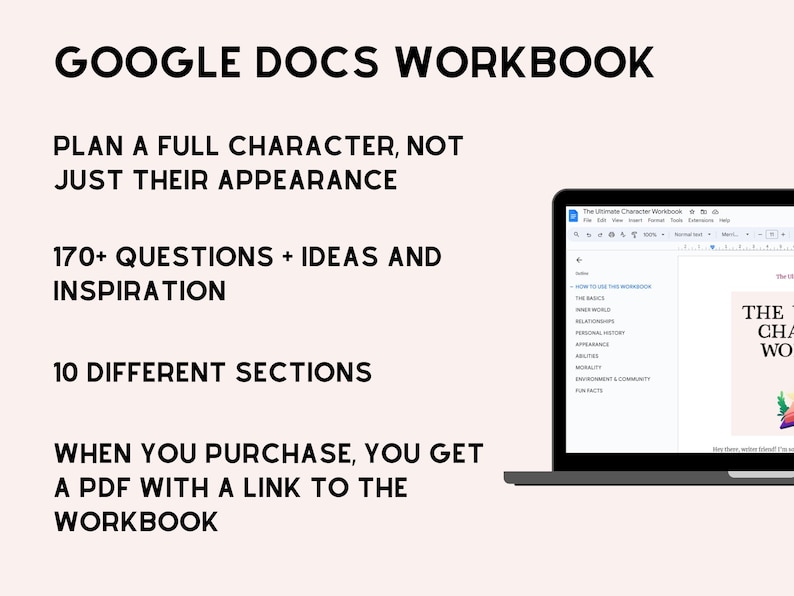 Character Creation Workbook (google Docs) - Etsy