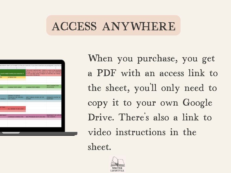 Digital Plot Planner for Google Sheets, Plot Outline Spreadsheet ...