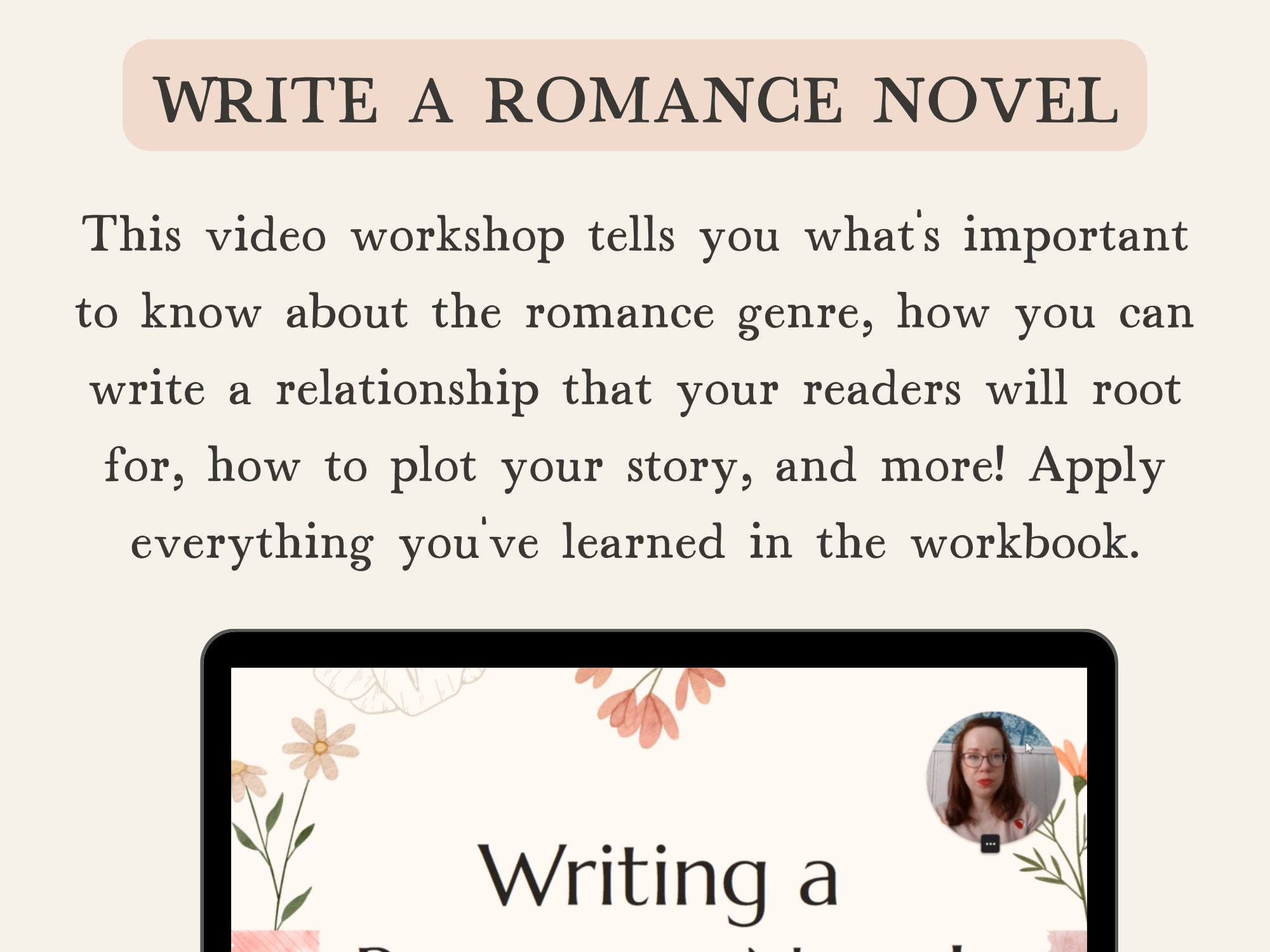 How to Write a Romance Novel Video Workshop, Plot a Romance Story ...