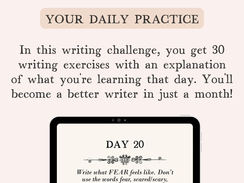 30 Day Writing Challenge With Daily Creative Writing Prompts, Book ...