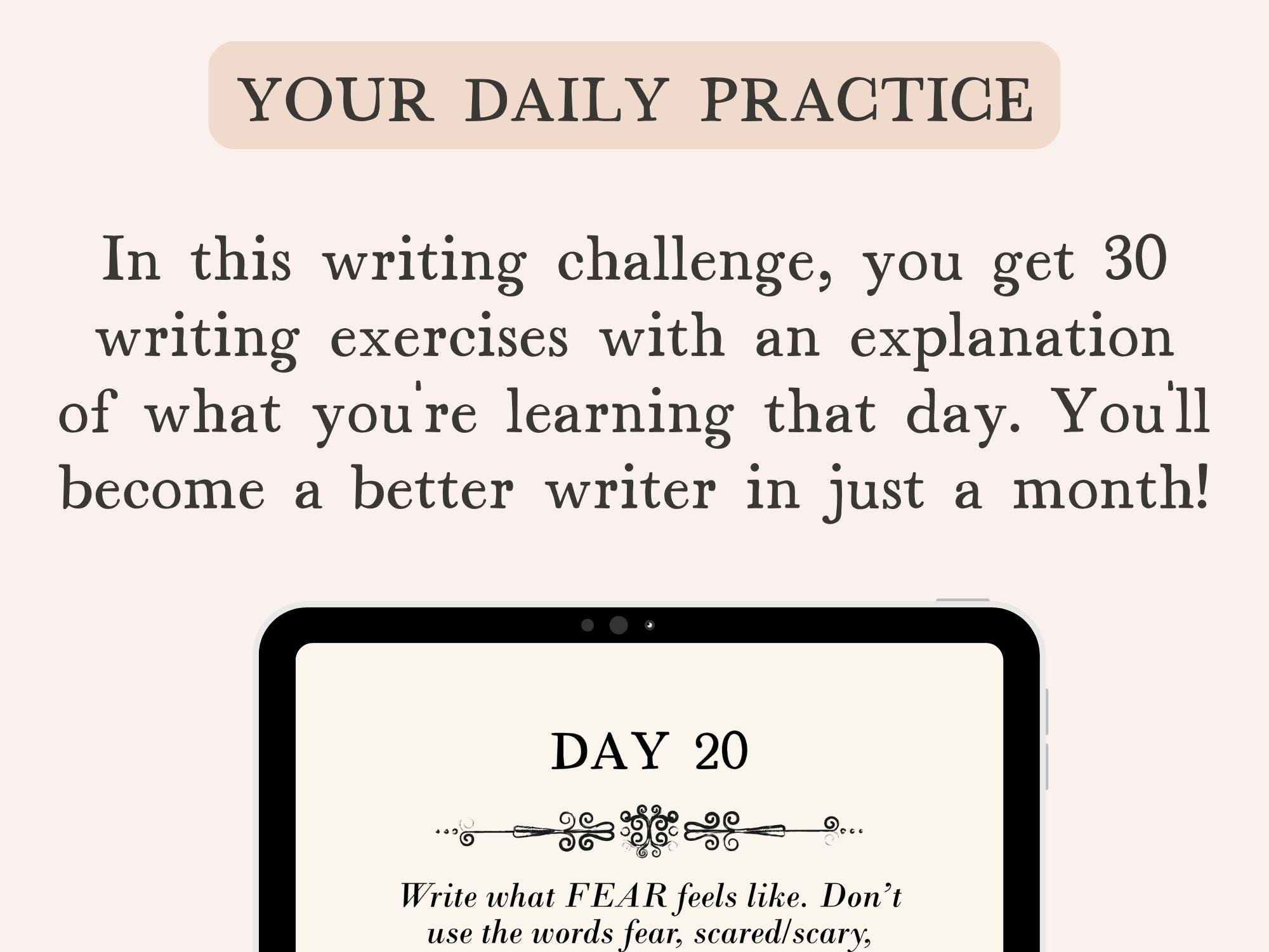 30 Day Writing Challenge With Daily Creative Writing Prompts, Book ...