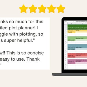 Story Structure Novel Planner for Google Sheets - Etsy Australia