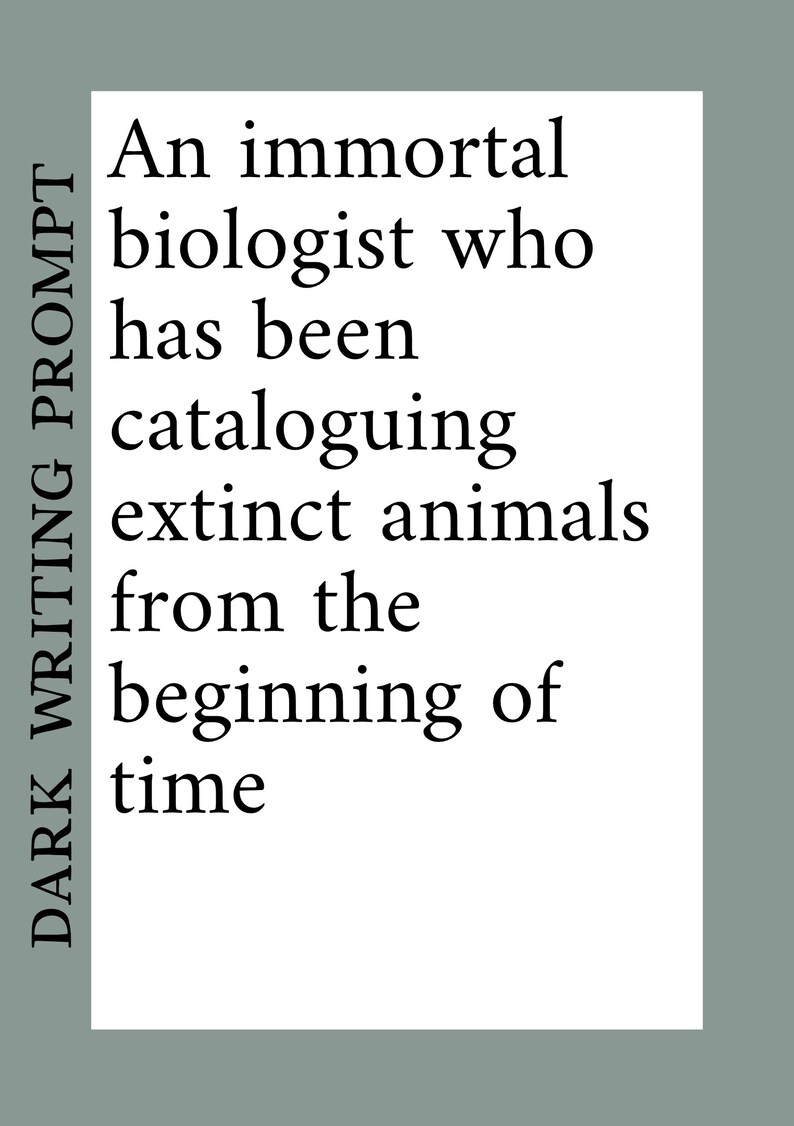 Dark Writing Prompts Ebook Creative Writing Inspiration for - Etsy UK