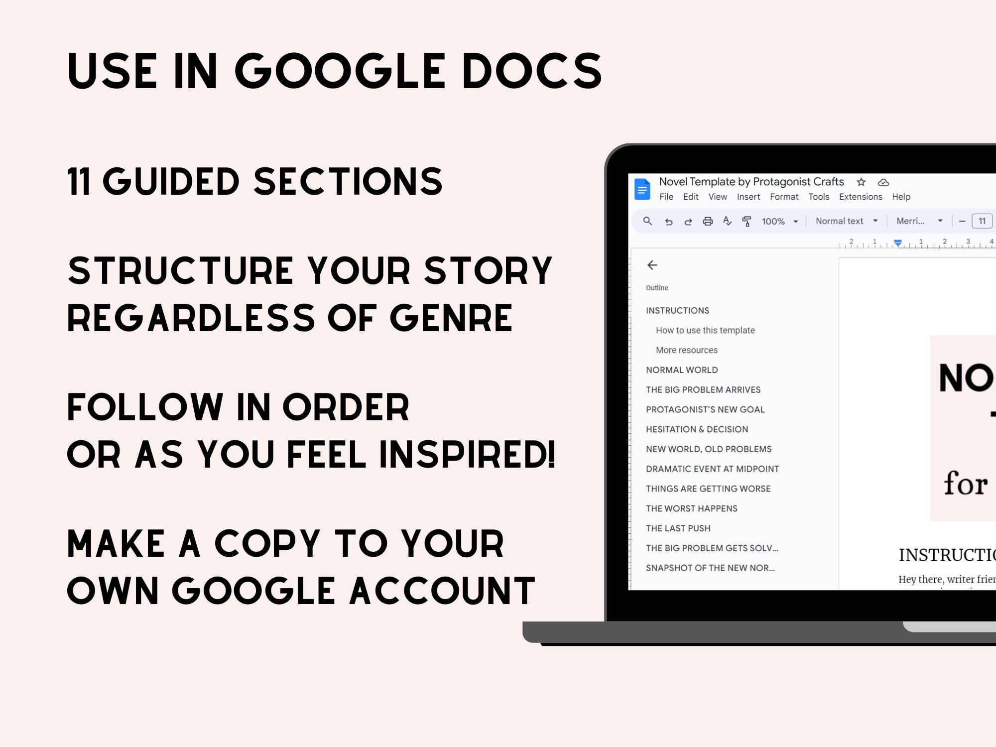 Google Docs Writer Template for Plot Planning and Story Mapping - Etsy