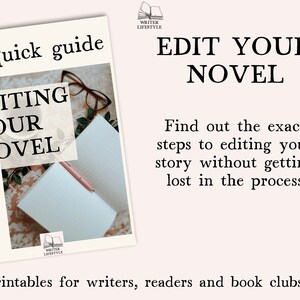 Quick Guide and Cheat Sheets to Editing Your Novel Printables - Etsy UK